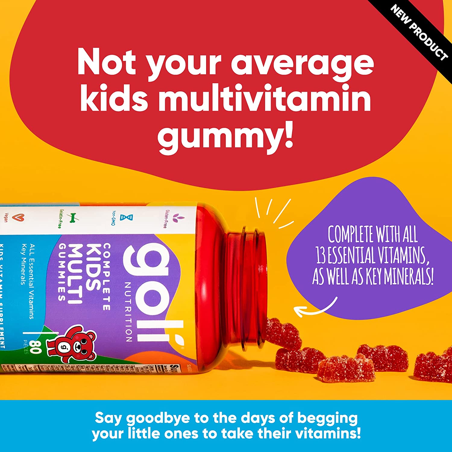 Goli Kids Multivitamin Gummy – 80 Count – Nutrition More